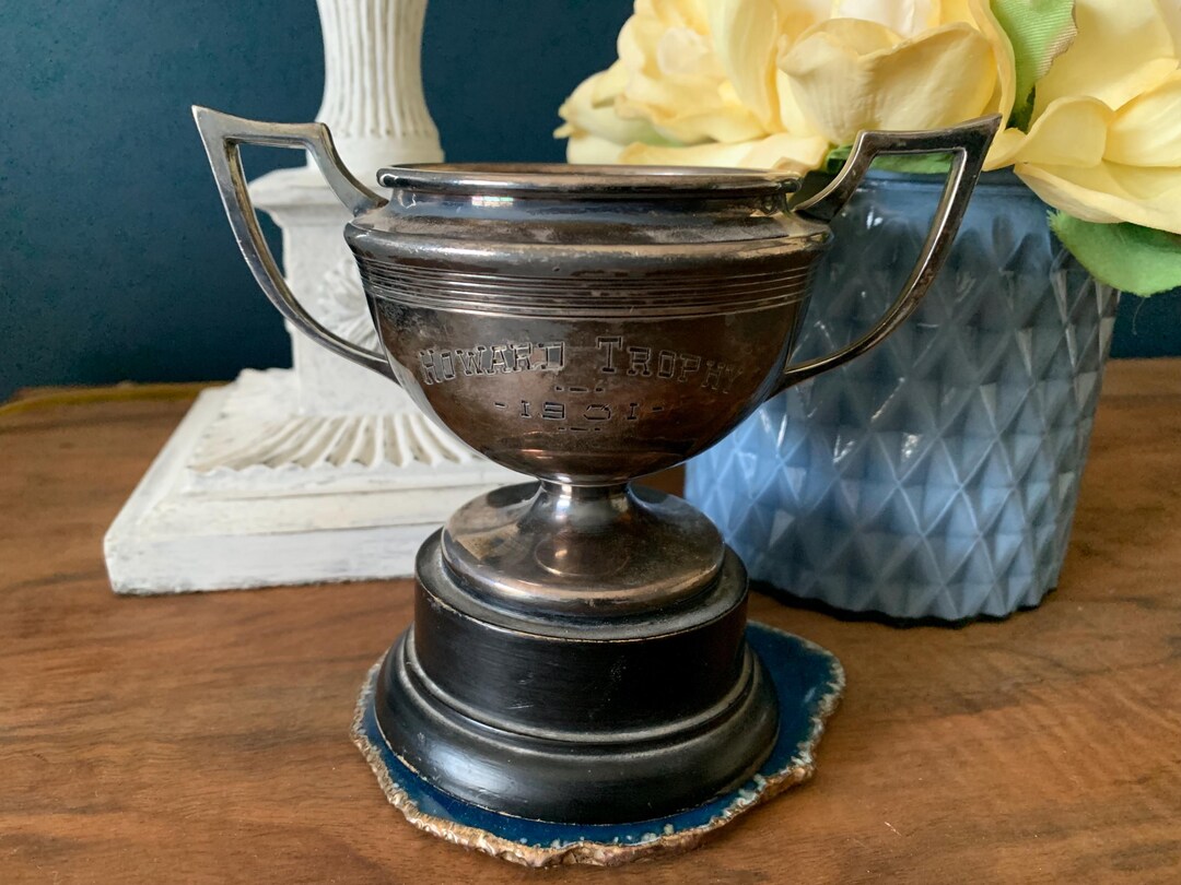 Vintage Rustic Trophy 1931 Trophy on Wood Stand - Etsy