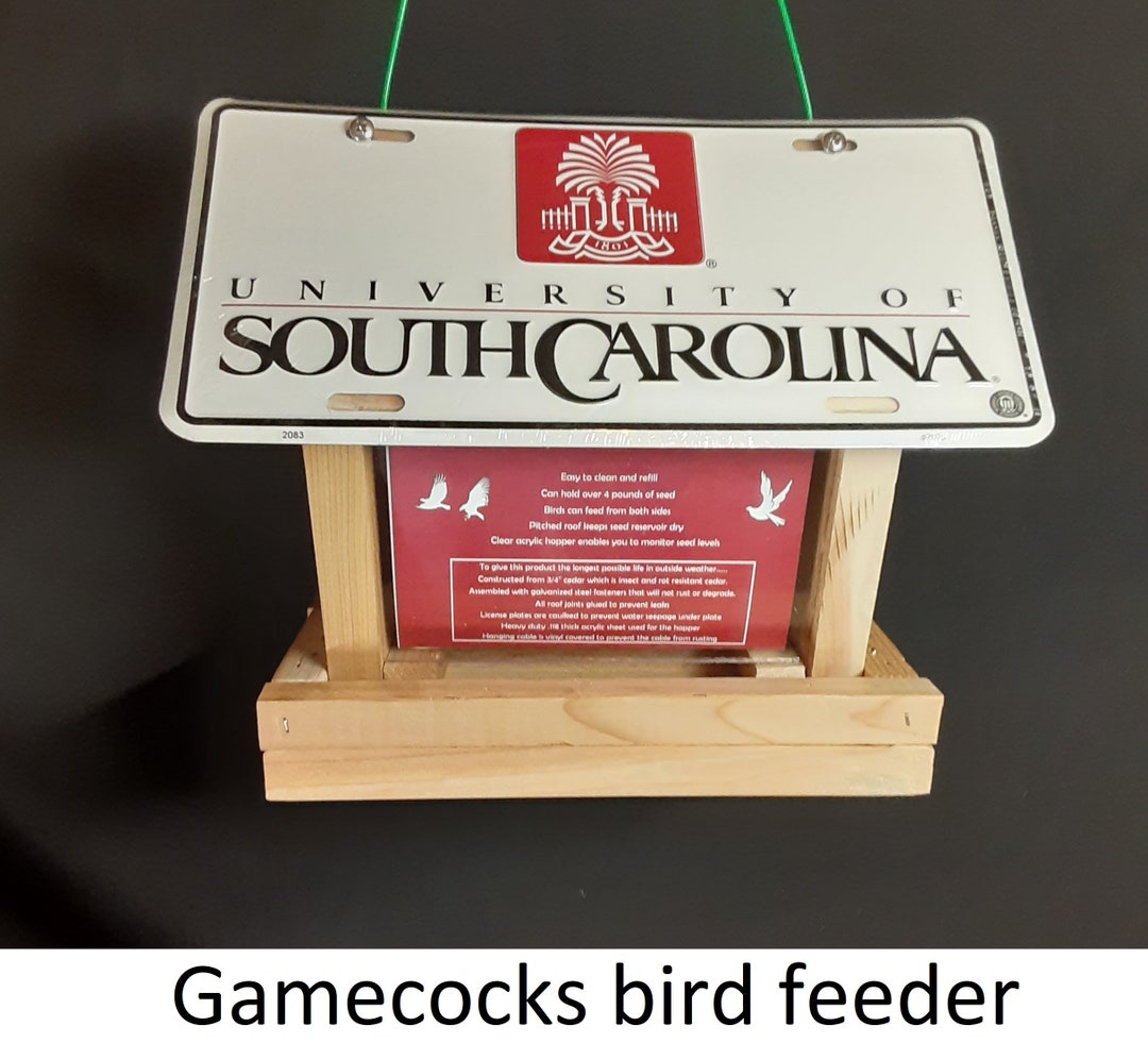 South Carolina Gamecocks License Plate Bird Feeder - Etsy