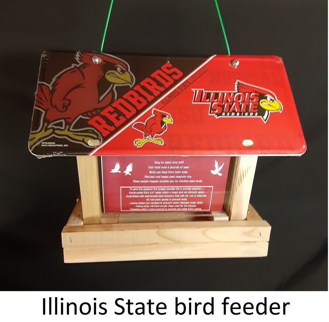 Illinois State Redbirds License Plate Bird Feeder - Etsy