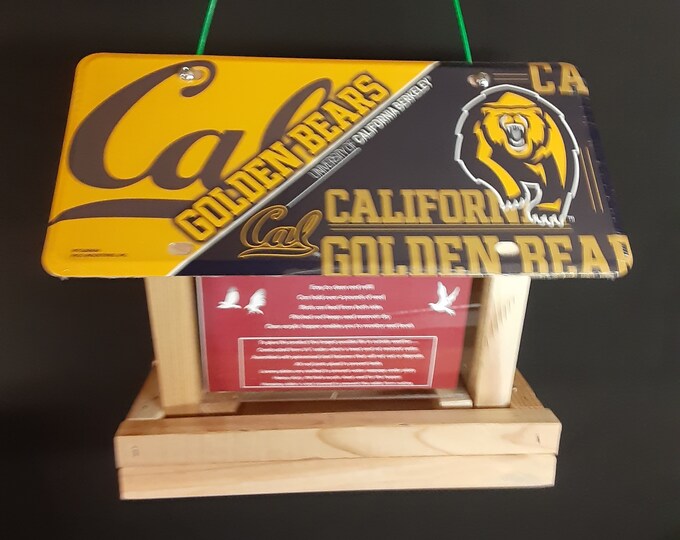 California Berkeley Golden Bears License Plate Bird Feeder - Etsy