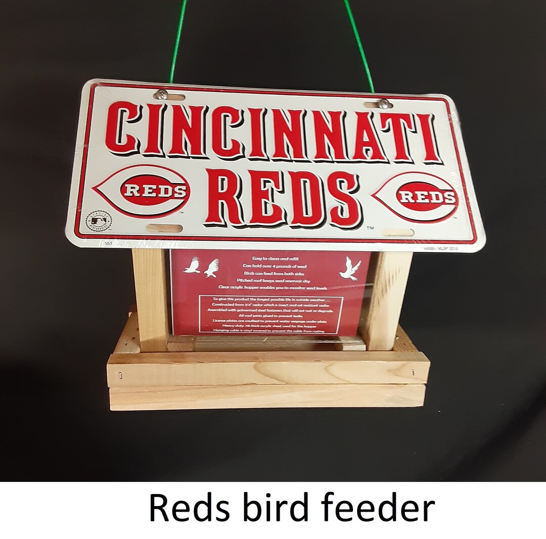Cincinnati Reds License Plate Bird Feeder - Etsy
