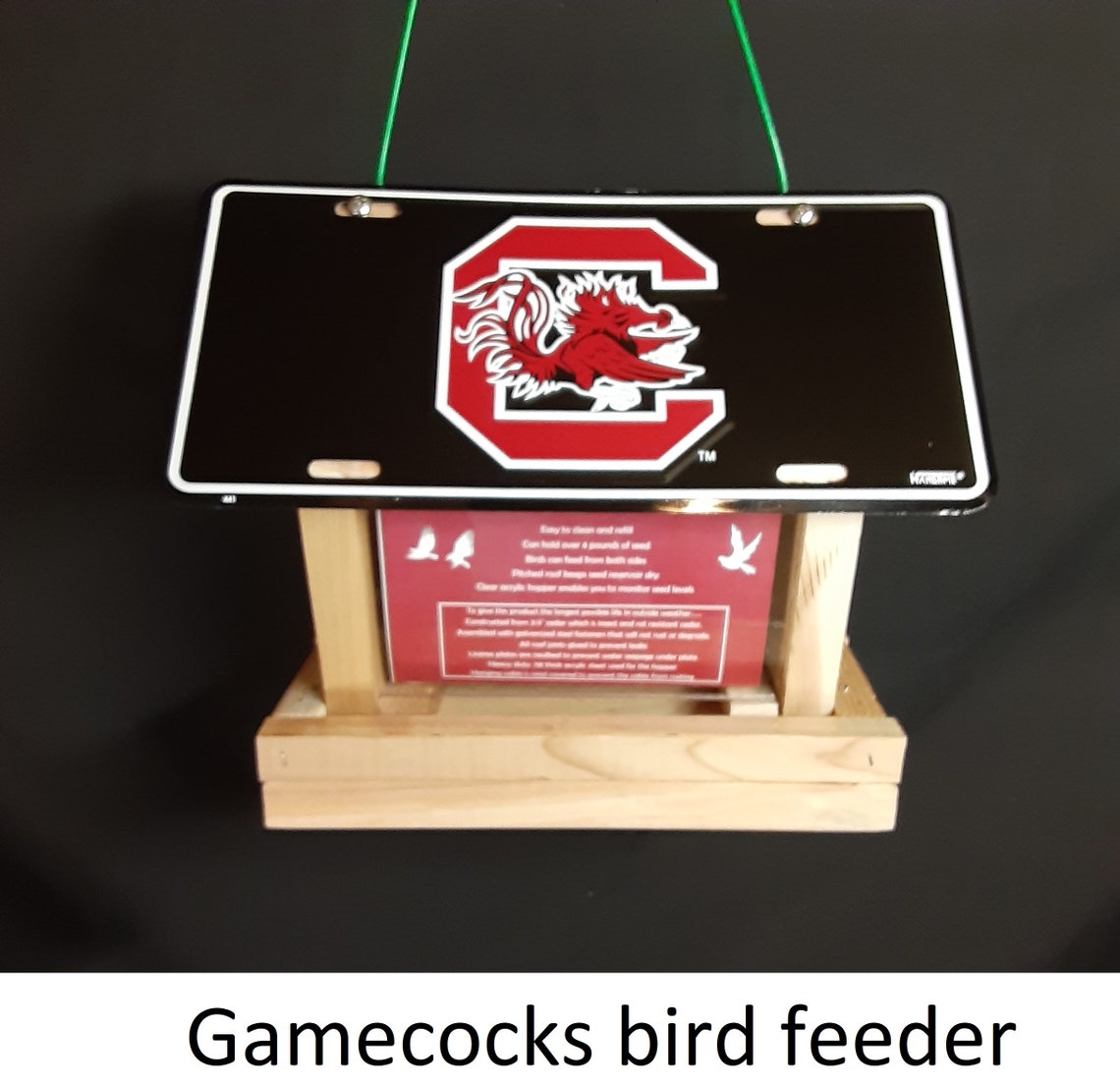 South Carolina Gamecocks License Plate Bird Feeder - Etsy