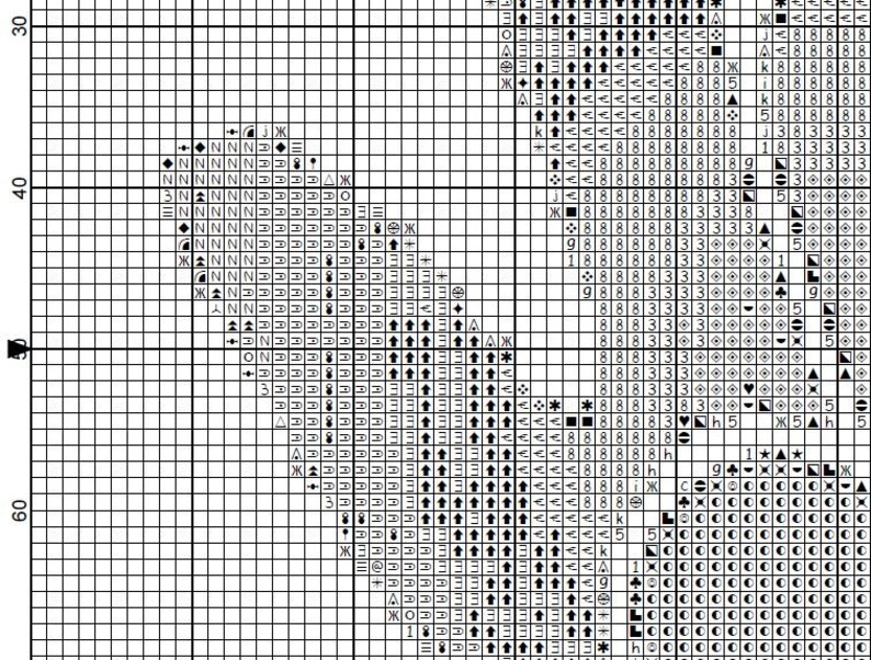 Cross Stitch Pattern American Sign Language i Love You Immediate ...