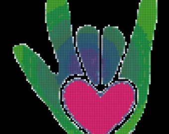 Cross Stitch Sign Language - Etsy