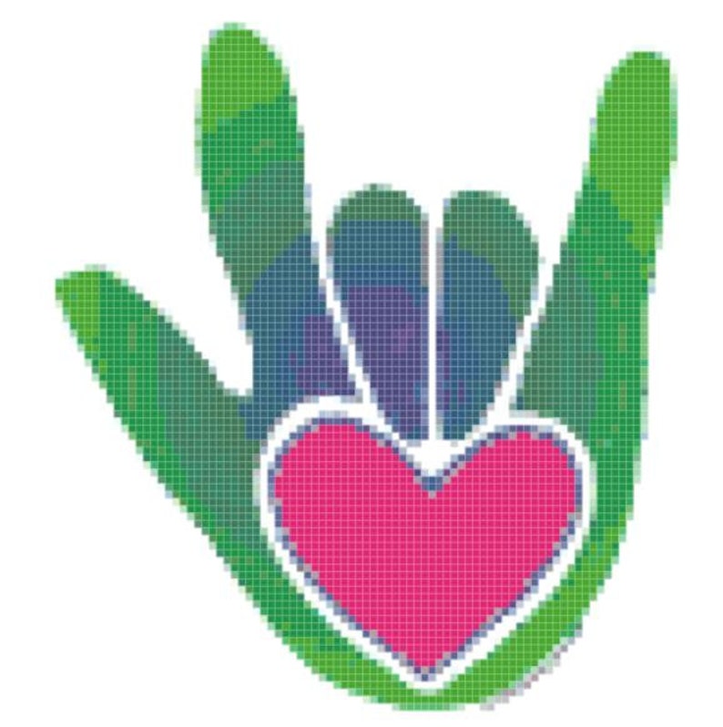 Cross Stitch Pattern American Sign Language i Love You Immediate ...
