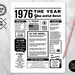 1976 the Year You Were Born PRINTABLE Last Minute Gift 1976 Birthday ...