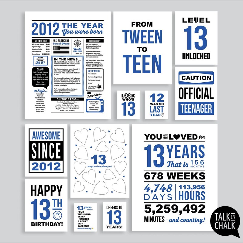 13th Birthday - Etsy