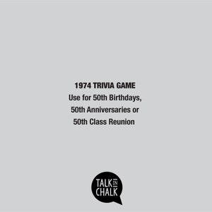 Before or After 1974 Trivia Game PRINTABLE for 50th Birthday, 50th ...