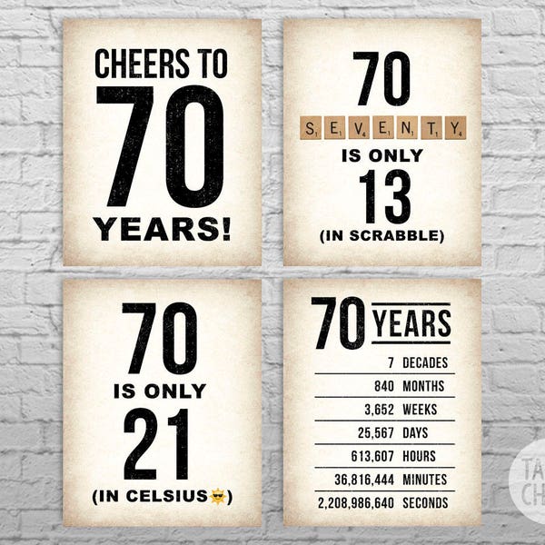 70th Birthday Decor - Etsy