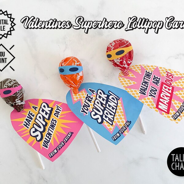 Superhero Lollipops - Etsy