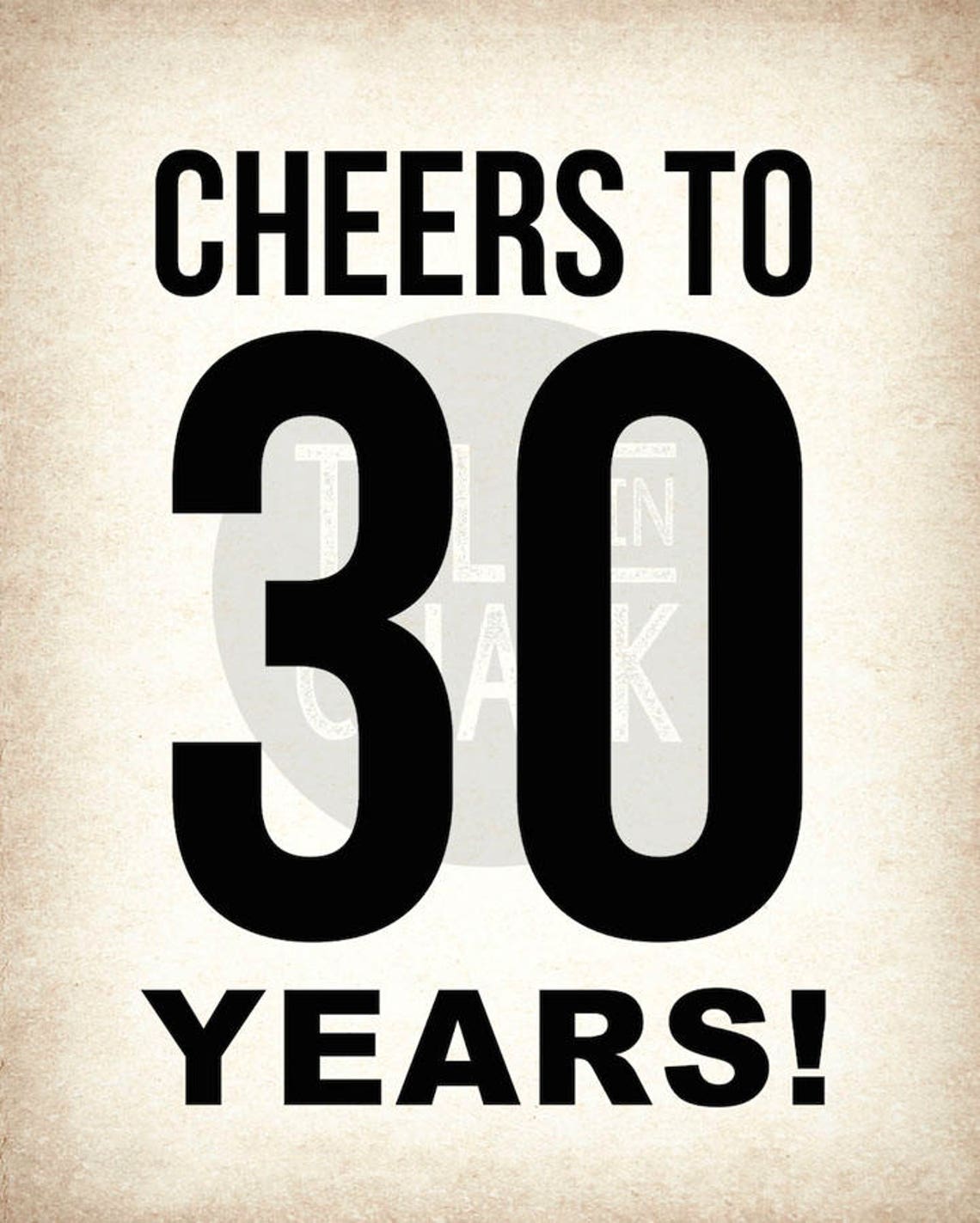 30th Birthday PRINTABLE Signs 30th Birthday DIGITAL Posters - Etsy UK