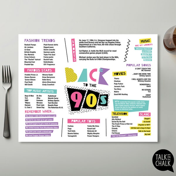 90s Party Decorations - Etsy