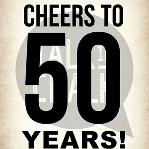 50th Birthday PRINTABLE Sign Pack 50th Birthday DIGITAL | Etsy