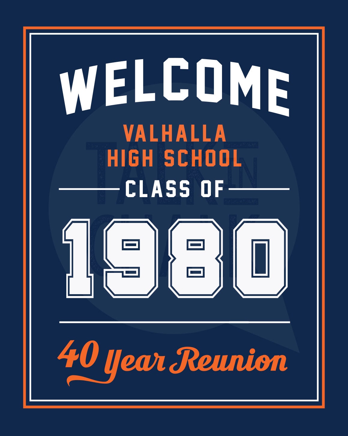 Custom Class Reunion PRINTABLE Sign Class Reunion PRINTABLE - Etsy Canada