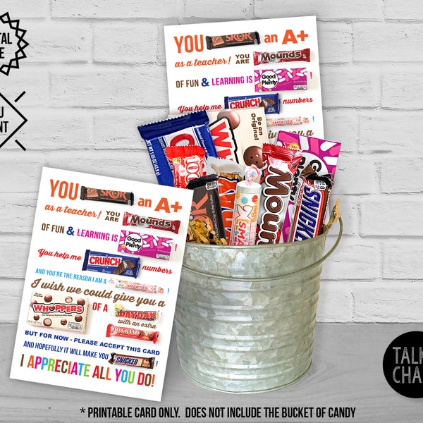 Candy Gram Template - Etsy