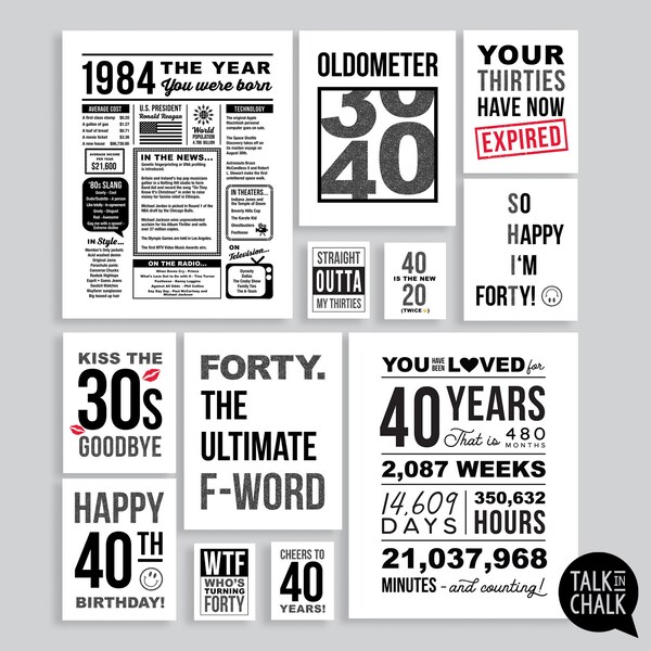 Funny 40th Birthday - Etsy