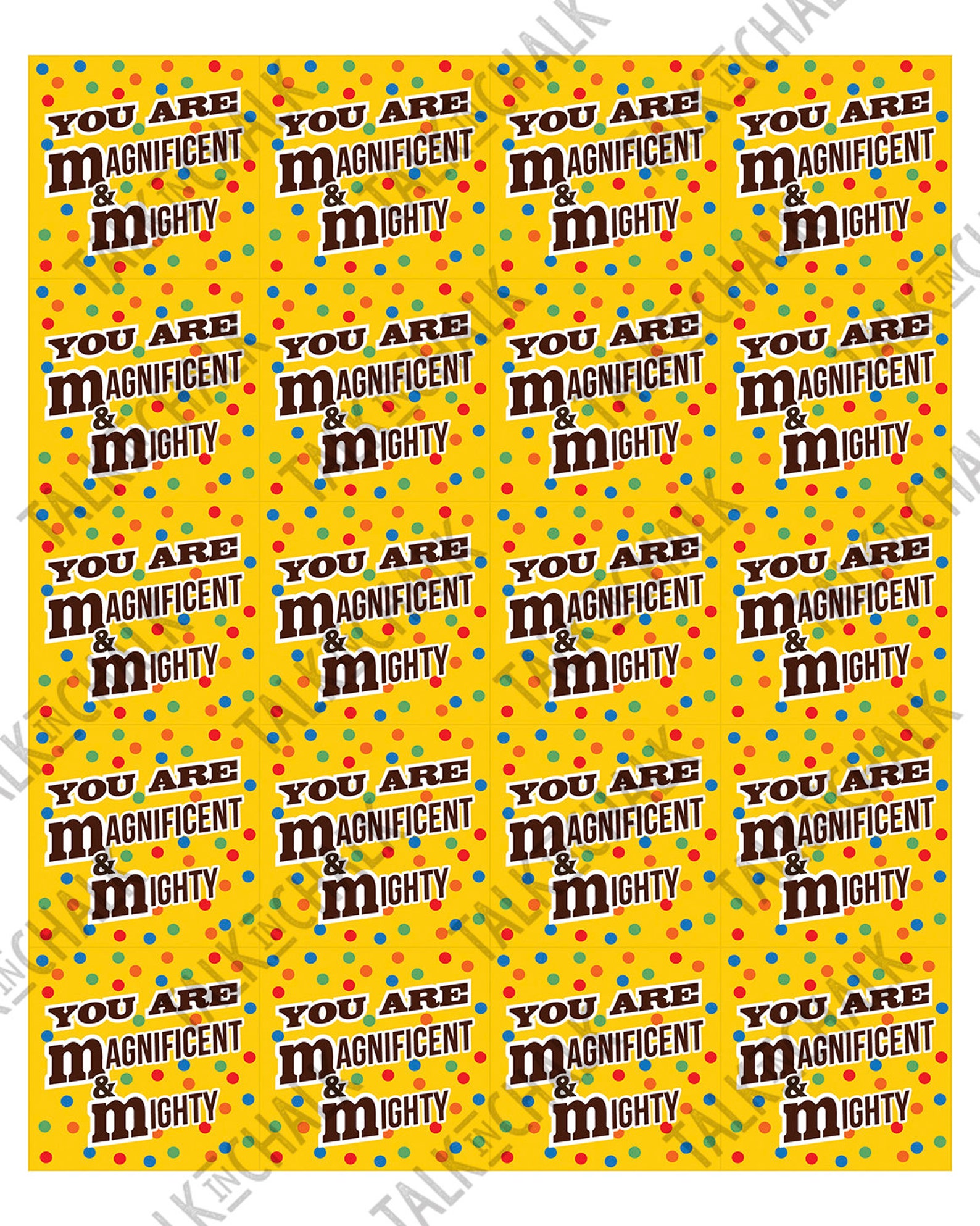 PRINTABLE M&ms Candy Tags Sport Treat Tags Good Luck - Etsy