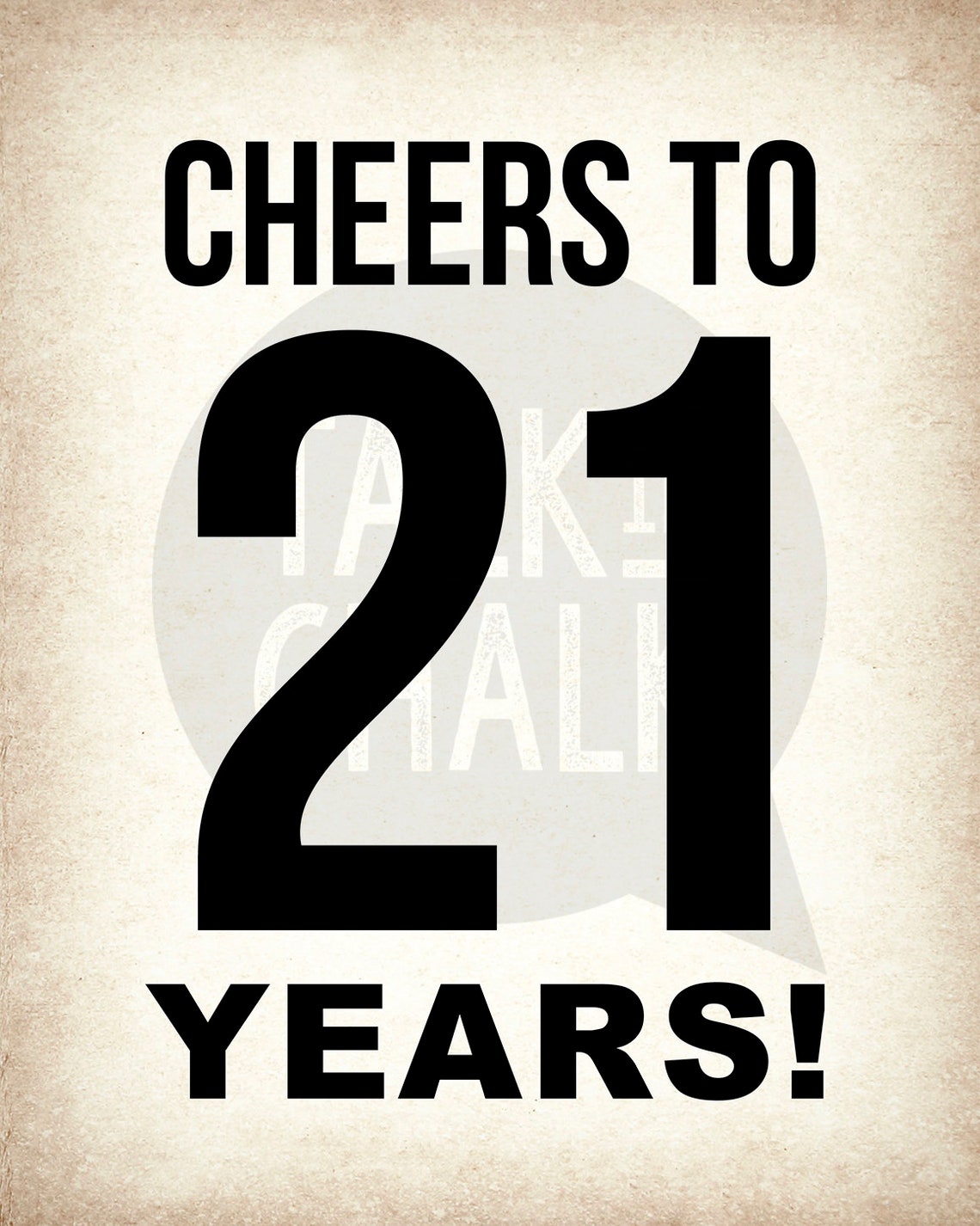 21st Birthday Printable Signs 21st Birthday Party Etsy