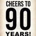 90th Birthday PRINTABLE Sign Pack, 90th Birthday DIGITAL Posters ...