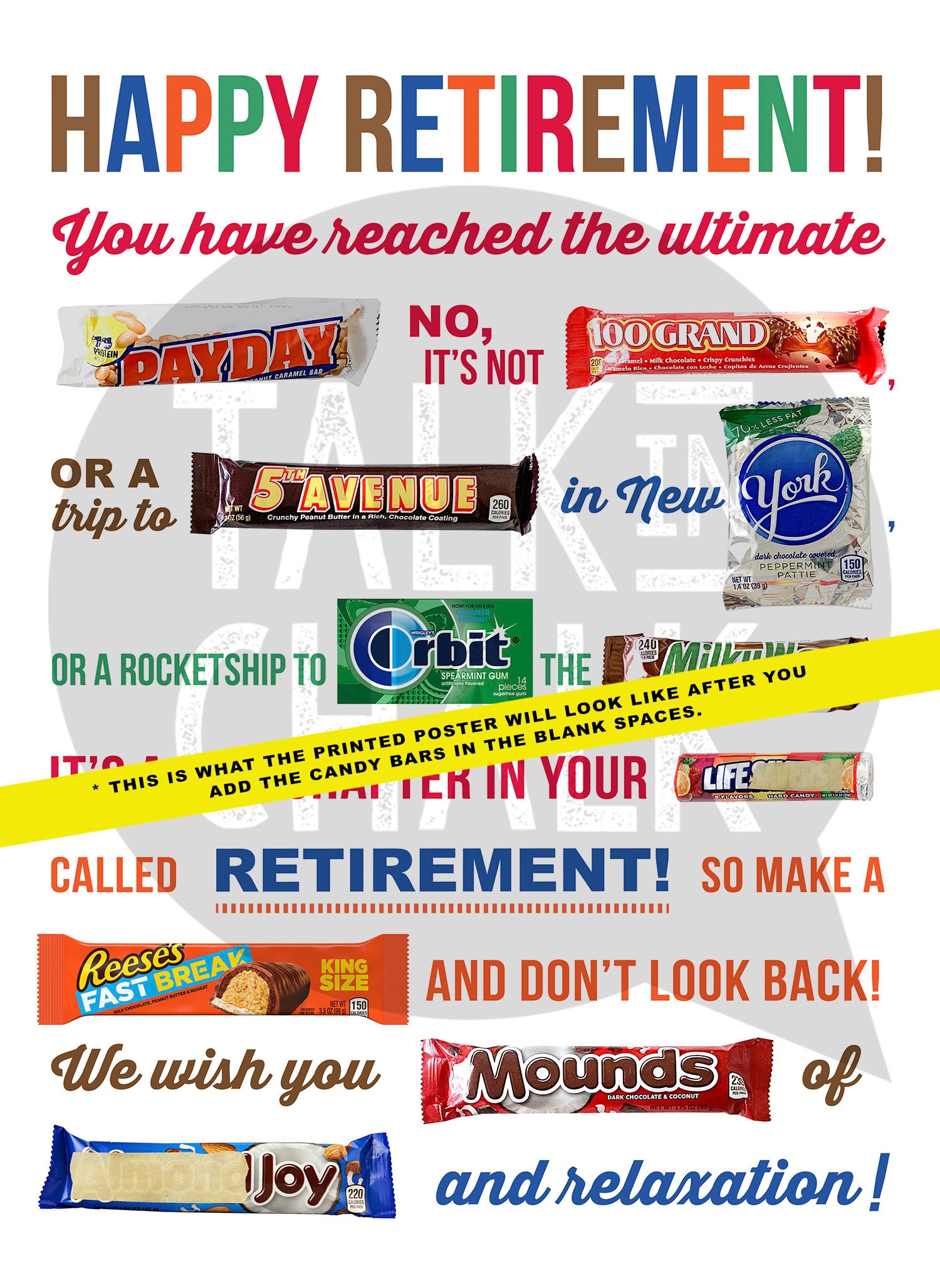 Candy Bar Poster