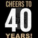 Buy 40th Birthday Sign Pack 40th Birthday PRINTABLE Signs Cheers to 40 ...