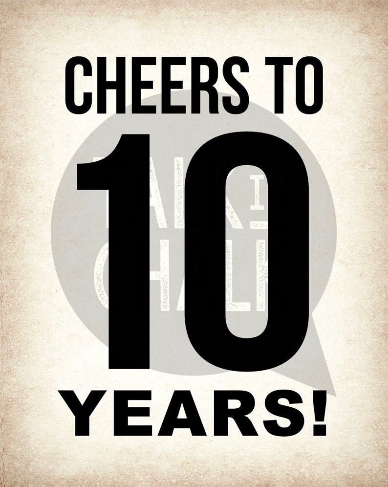 10th Birthday PRINTABLE Signs 10th Birthday Party | Etsy Australia