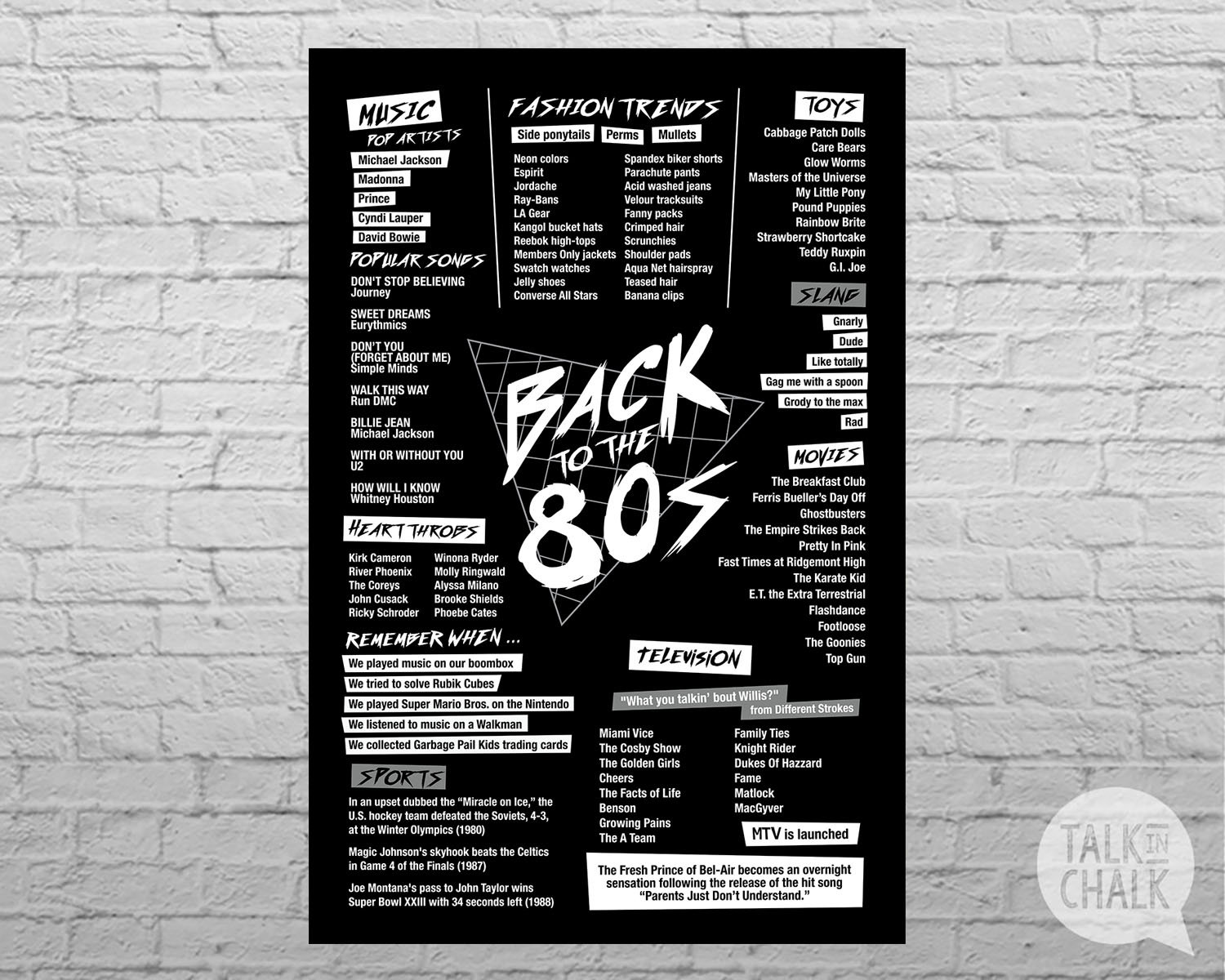 Back To The 80s PRINTABLE Poster 80s Party Decorations 80s Party back-to-the-80s-printable-poster-80s-party-decorations-80s-party