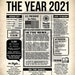 The Year 2021 PRINTABLE 2021 Pandemic Time Capsule Digital File ...