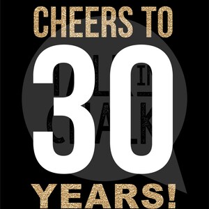 30th Birthday Sign Pack 30th Birthday PRINTABLE Signs Cheers to 30 ...
