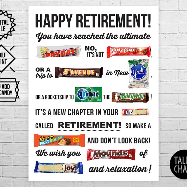 Candy Bar Signs - Etsy