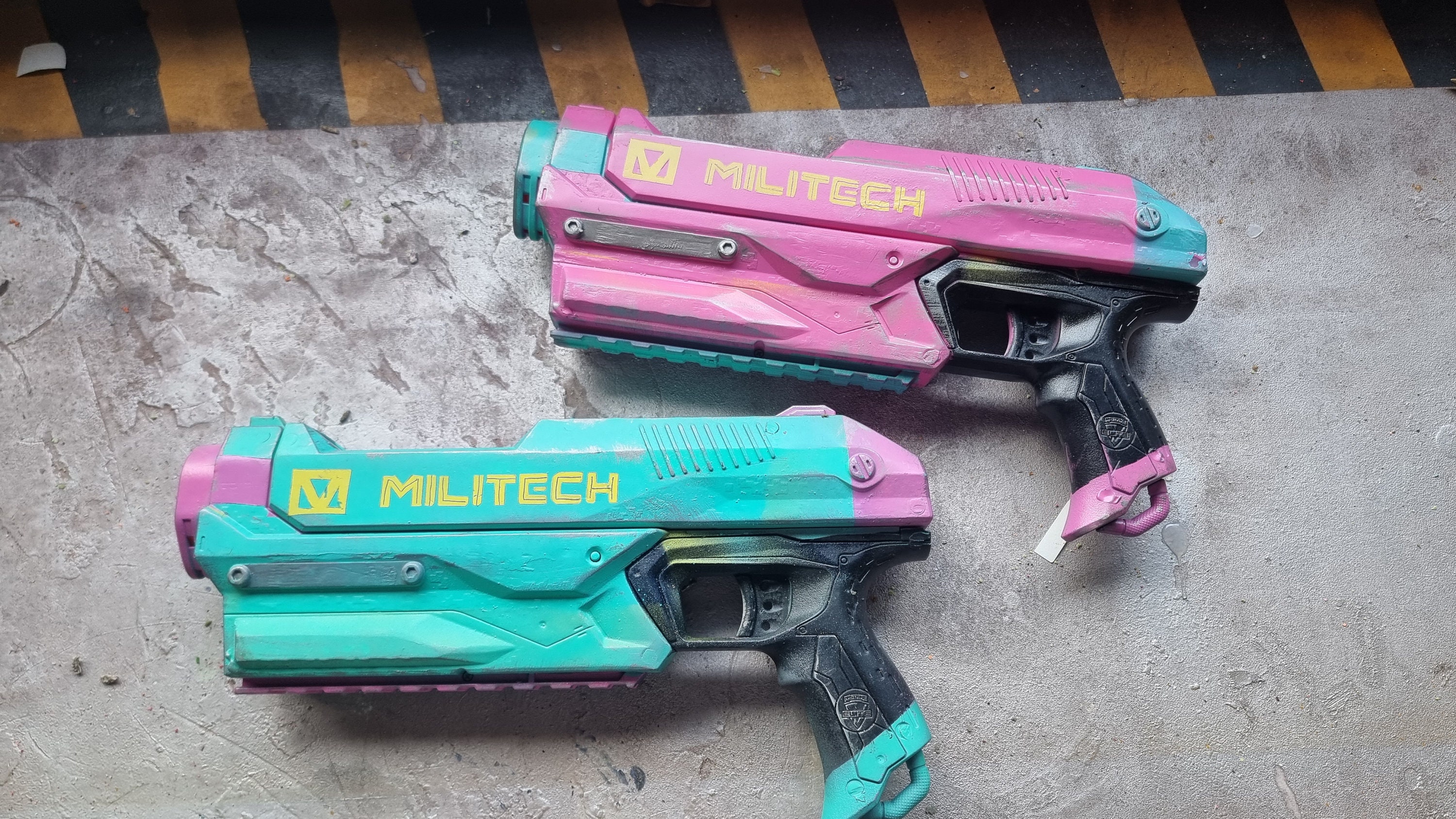 Cyberpunk Rebecca Cosplay Nerf Guns Duel Wielding Pistols Commission - Etsy