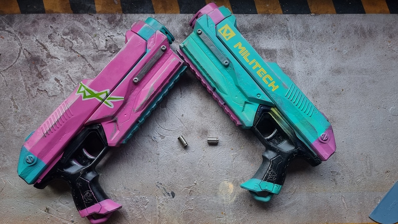 Cyberpunk Rebecca Cosplay Nerf Guns Duel Wielding Pistols - Etsy