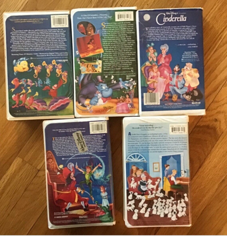 Disney Black Diamond VHS Tapes - Lot of 5 - Etsy