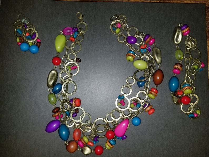 Premier Designs parade Jewelry Set vintage - Etsy