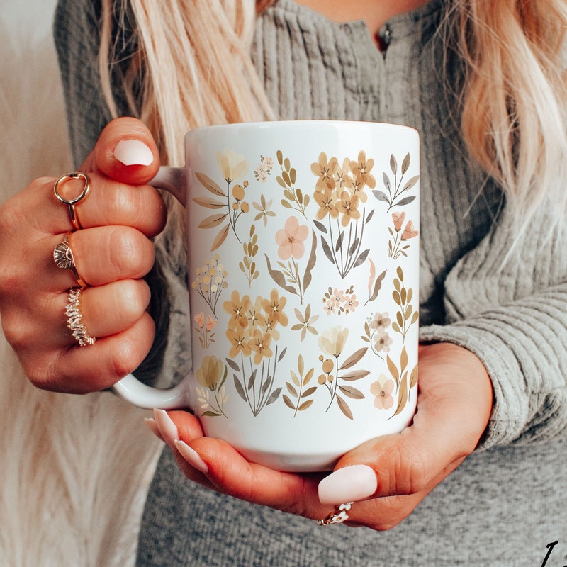 Flower Mugs - Etsy