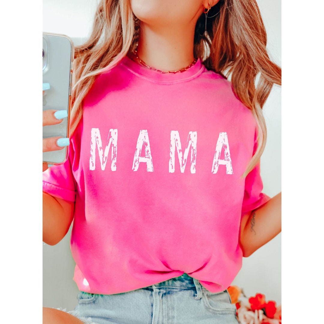 Comfort Color Mama Shirt | Mom Shirt, Mommy Shirt, Mama T-shirt, Cute ...