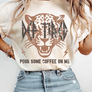 Comfort Colors® Retro Def Tired Shirt, Coffee Graphic Tee, Coffee Love ...