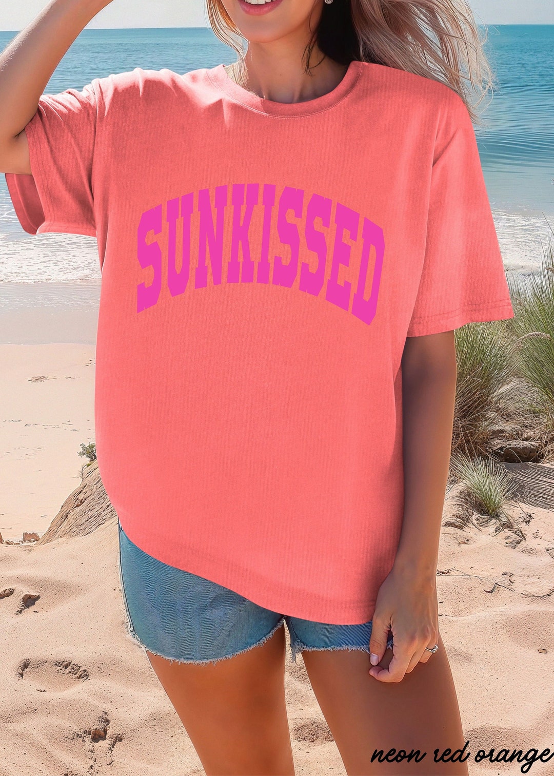 Comfort Colors® Sunkissed Beach Tshirt, Oversized Summer Shirt, Trendy ...
