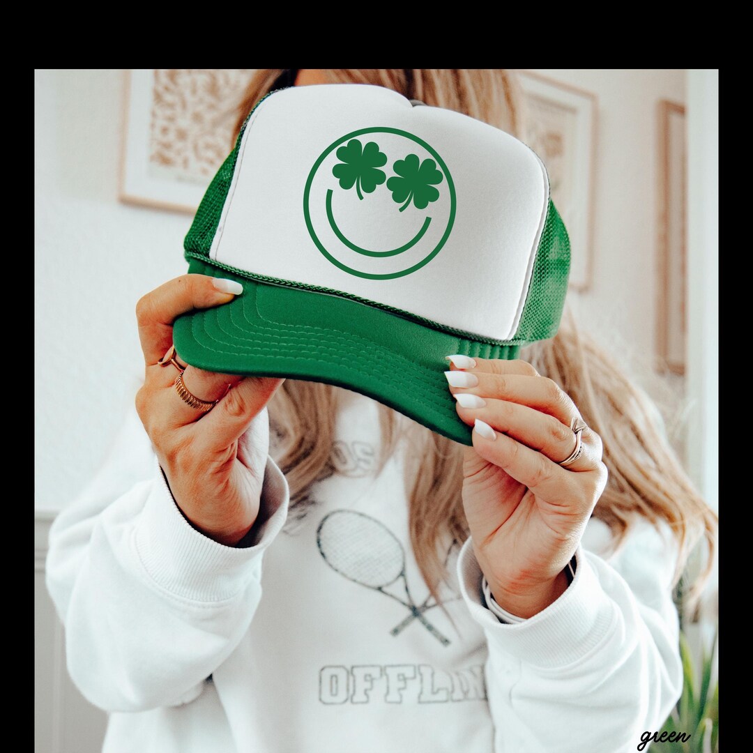 St Patricks Day Shamrock Eyes Hat, Gift for Her, St Paddys Day Gift ...