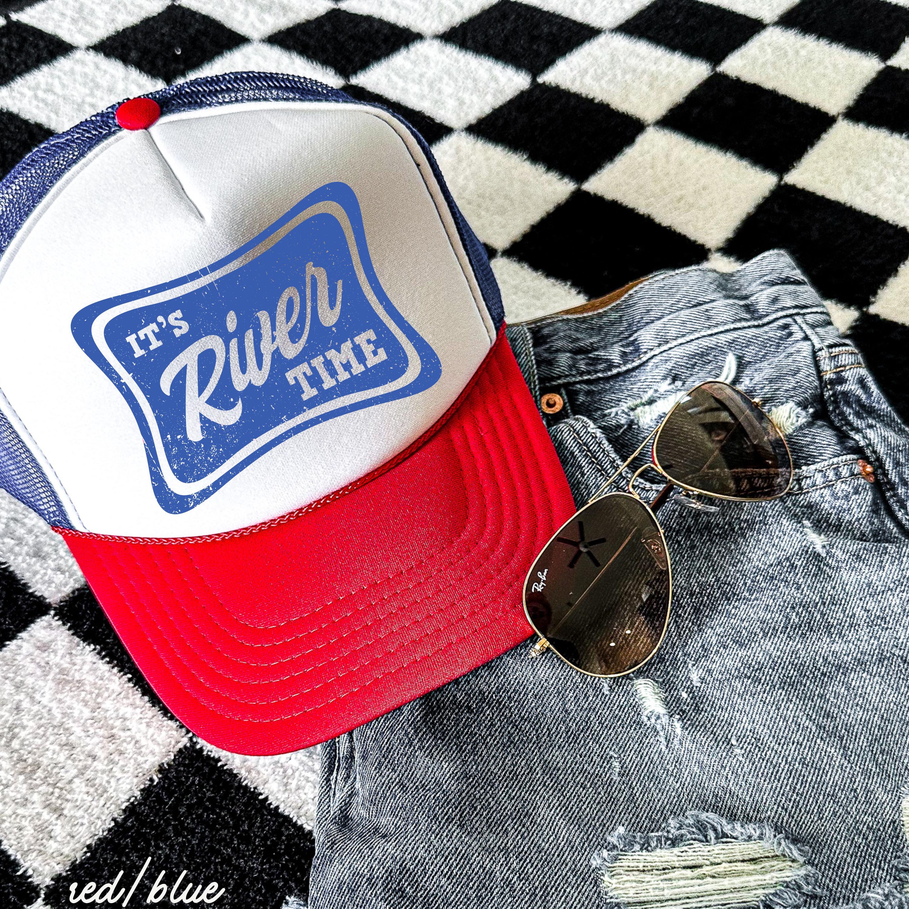 Retro River Time Ballcap, River Life Trucker Hat, Day Drinking Weather ...