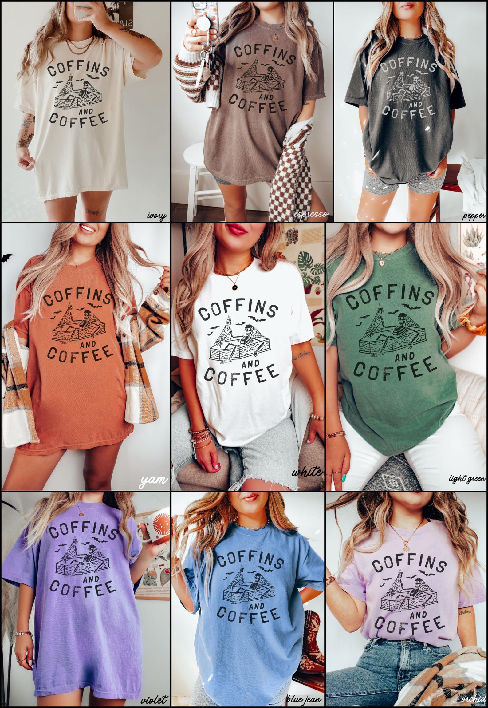 Staying Alive Shirt, Trendy Coffins and Coffee Sweatshirt, Funny ...