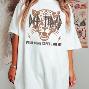 Comfort Colors® Retro Def Tired Shirt, Coffee Graphic Tee, Coffee Love ...