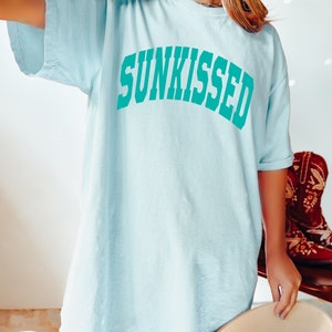 Comfort Colors® Sunkissed Beach Tshirt, Oversized Summer Shirt, Trendy ...