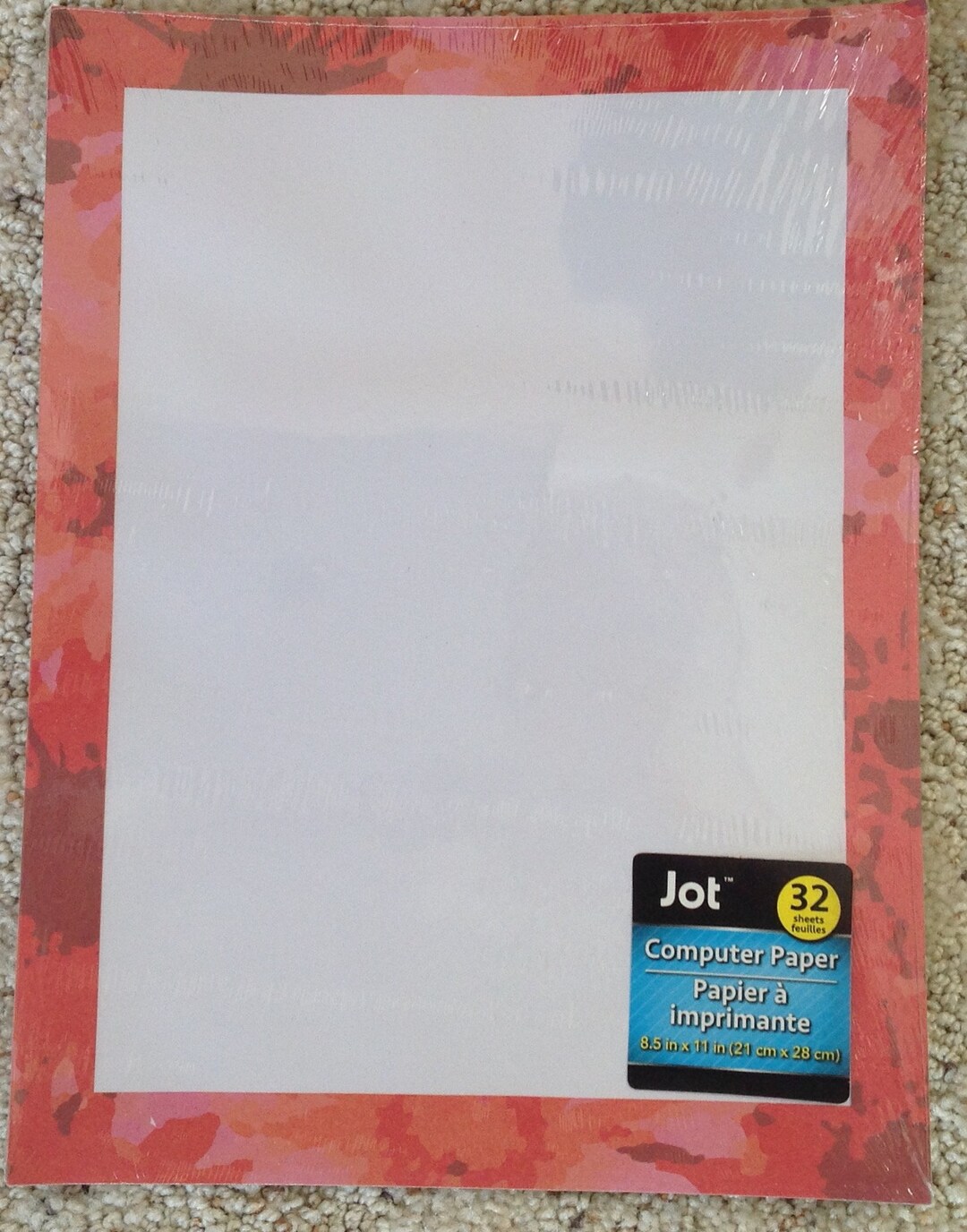 Computer Printer Paper New Pkg 32 Sheets Red Blood Print 8.5x11 ...