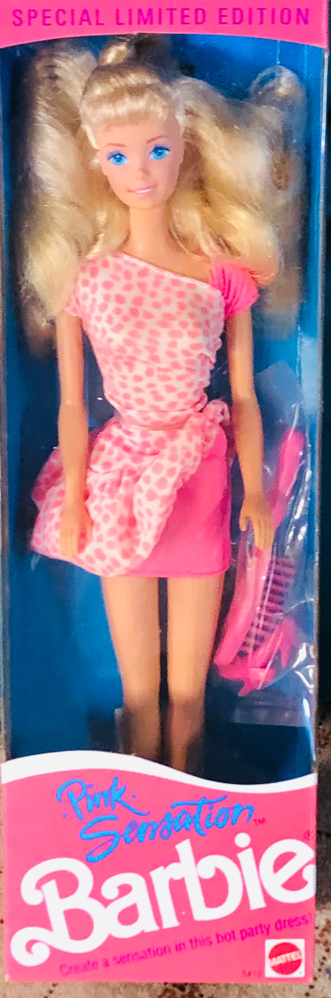 Mattel Pink Sensation Barbie Doll 1990 Special Edition Vintage #5410 ...