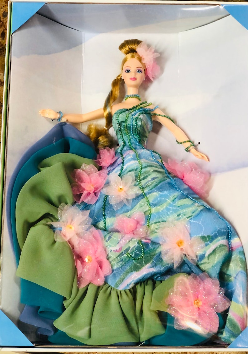 Mattel Artist Claude Monet Water Lily Barbie 1997 NRFB #17783 New in ...
