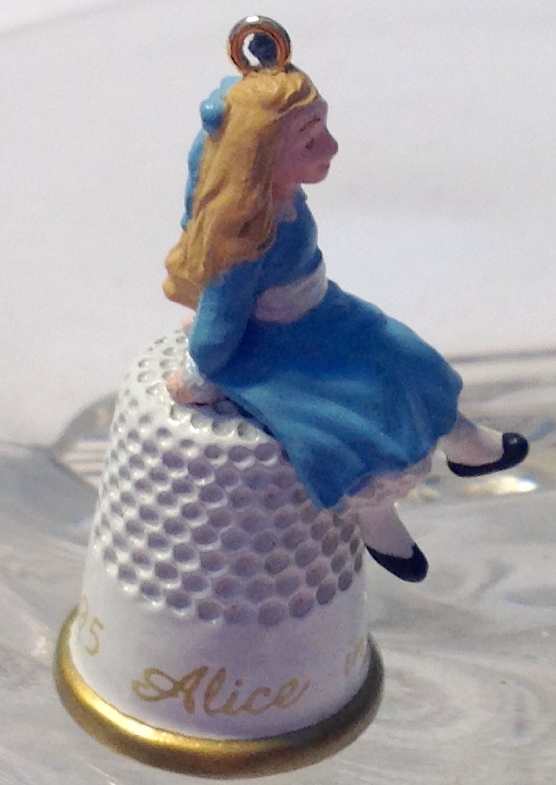 Hallmark 1995 Alice in Wonderland Thimble Christmas Ornament - Etsy