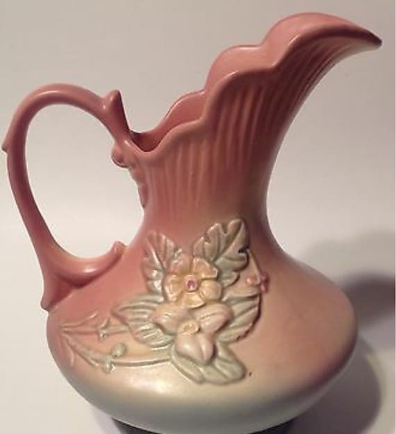 Hull Pottery Pitcher Wildflower Pattern Ewer W11 Vintage Matte - Etsy