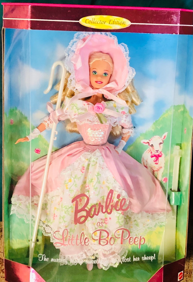 Mattel Little Bo Peep Barbie Doll 1995 Childrens Collector Series ...