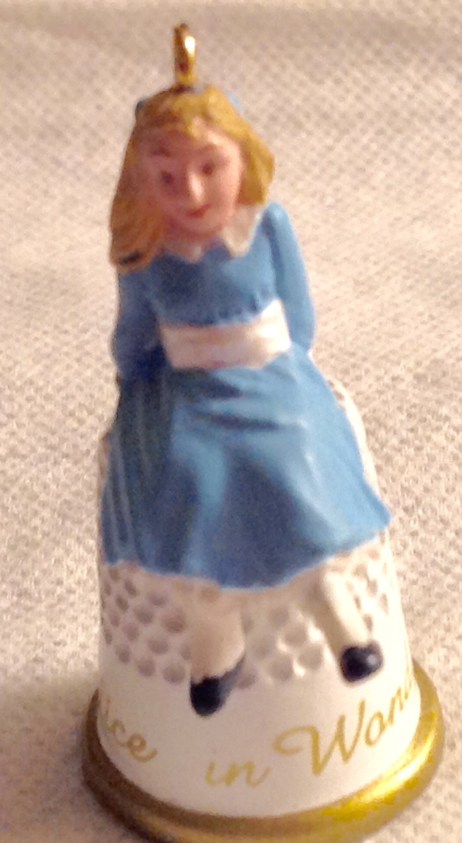 Hallmark 1995 Alice in Wonderland Thimble Christmas Ornament - Etsy